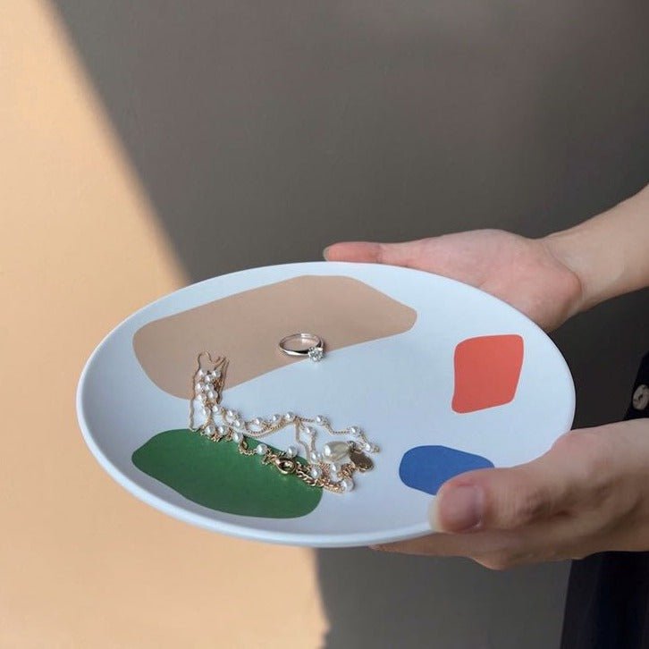 Whimsical Plates Set with colorful patches (4 Pcs ) – Love.com