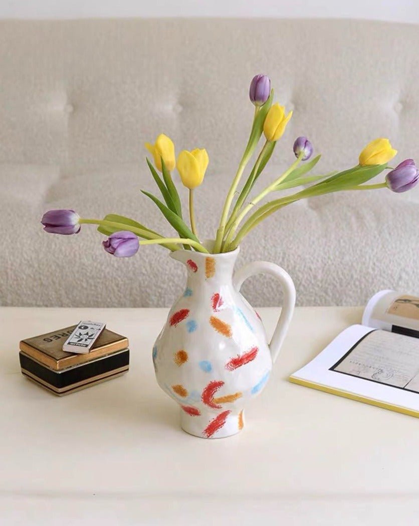 Handmade Nordic Style Pottery Jug Vase – Love.com